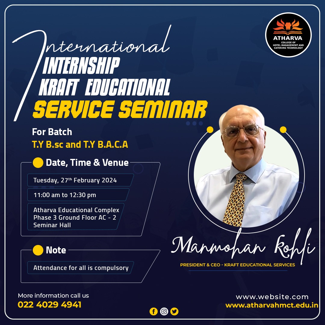 Atharva College of Hotel Management and &Catering Technology